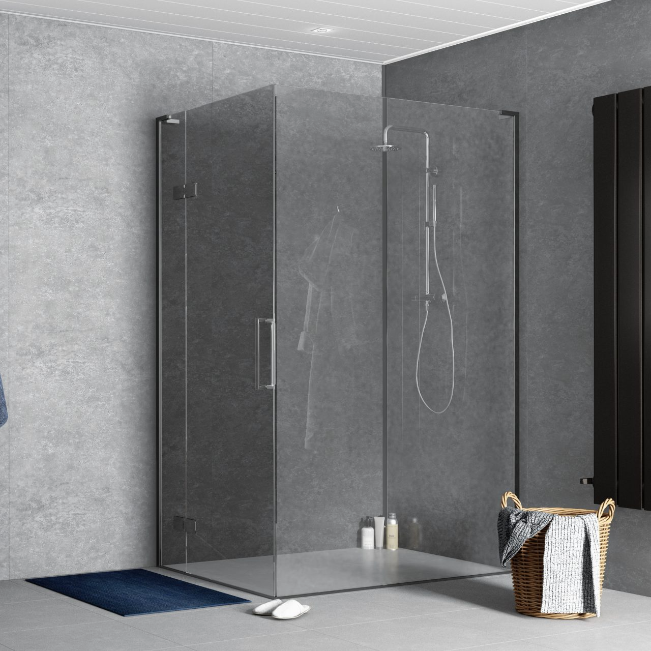 Splashpanel Grey Concrete Matt PVC Wall Panel – Harding Tile Supplies